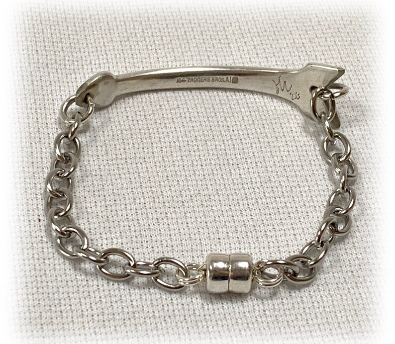 Arrow Spoon Cuff Bracelet Fiddle Neck Spoon Silverplate - Etsy