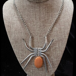 Creepy Crawly Fork Spiders, Halloween Jewelry Pendant, Spider Necklace ...
