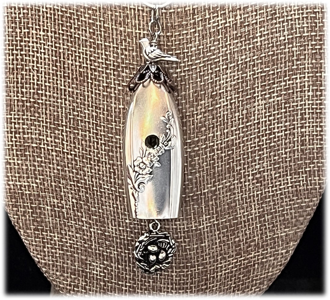 Fairy Bird House Bell Pendant, Queen Bess 1946, Knife Handle, Little ...