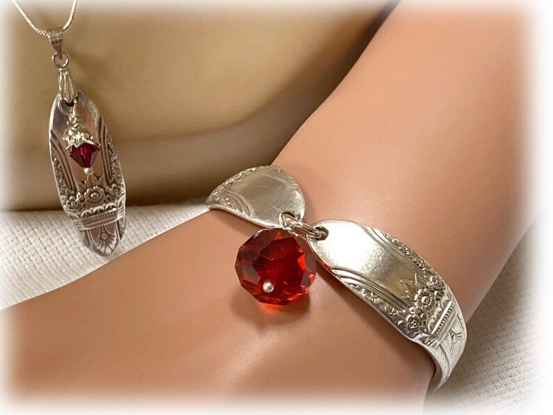 Silver Spoon First Love Ruby Red Earrings Pendant or Set | Etsy