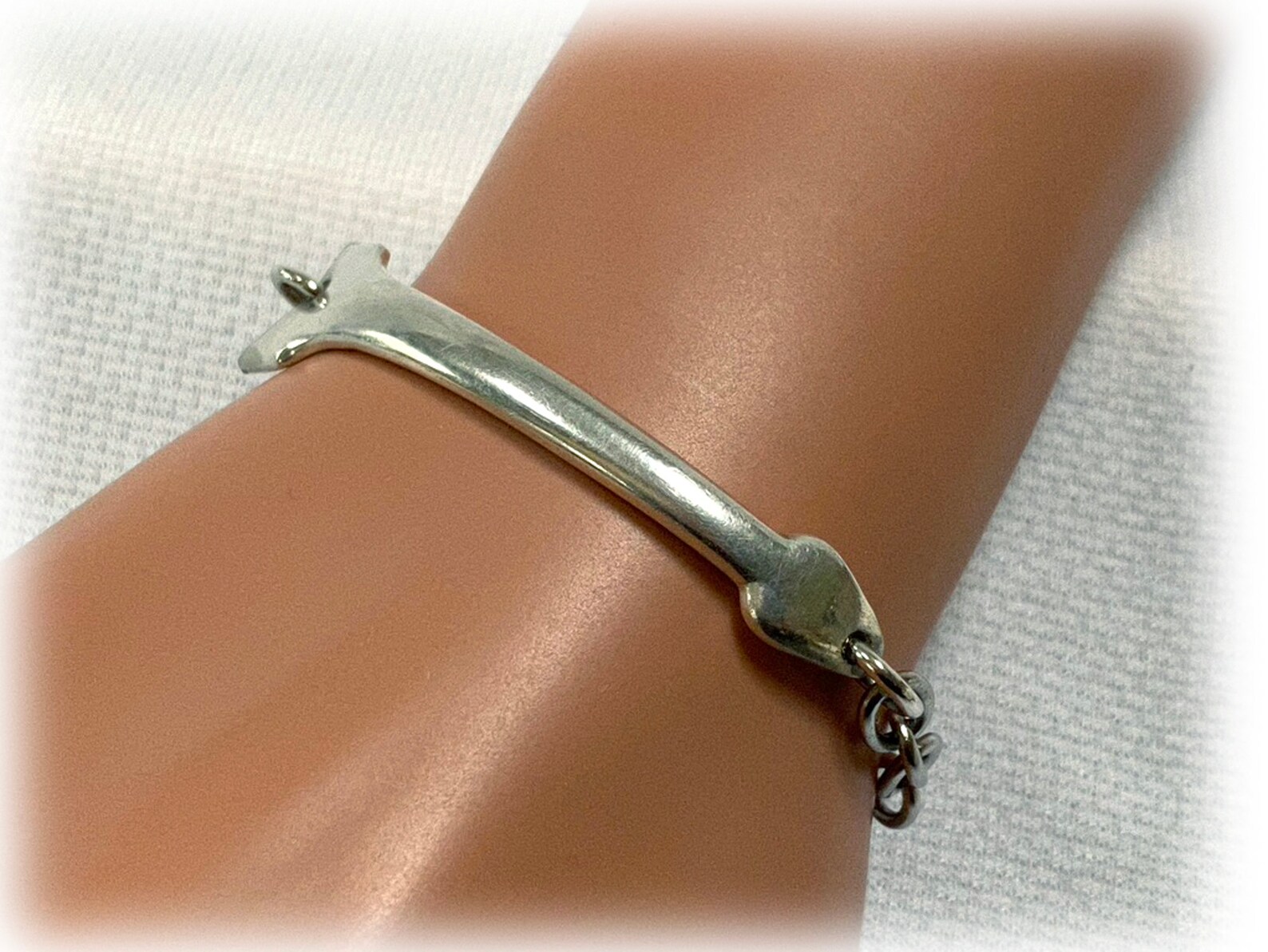 Arrow Spoon Cuff Bracelet Fiddle Neck Spoon Silverplate - Etsy