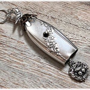 Fairy Bird House Bell Pendant, Queen Bess 1946, Knife Handle, Little ...