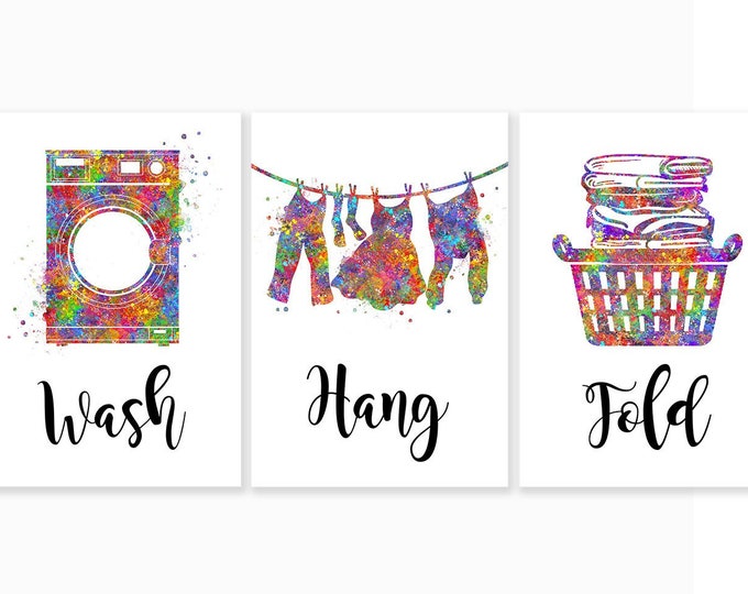 Laundry Room Wall Art Laundry Illustration Girl Washer Dryer Poster - Etsy