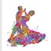 Couple Dancing Watercolour Art Print Couple Dancing Poster - Etsy