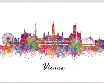 13 PNG Vienna, Vienna Wall Art, Painting of Vienna, Vienna Print ...