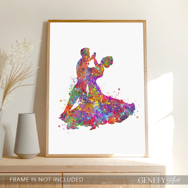 Couple Dancing Watercolour Art Print Couple Dancing Poster - Etsy