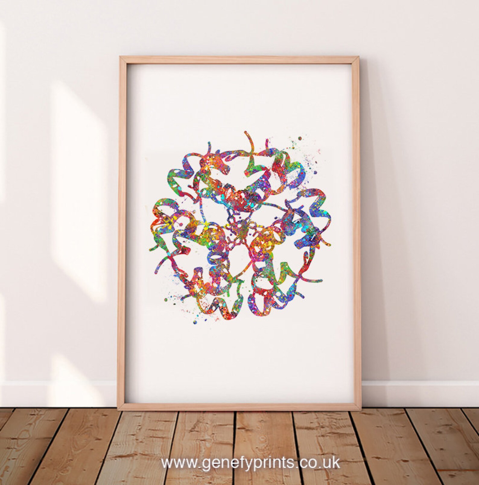 Insulin Structure Watercolor Art Print Endocrinology | Etsy