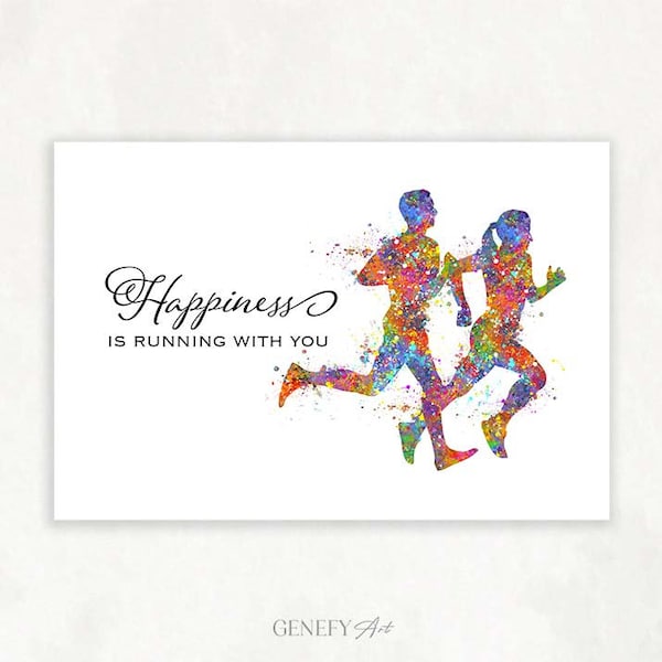 Marathon Runner Poster - Etsy