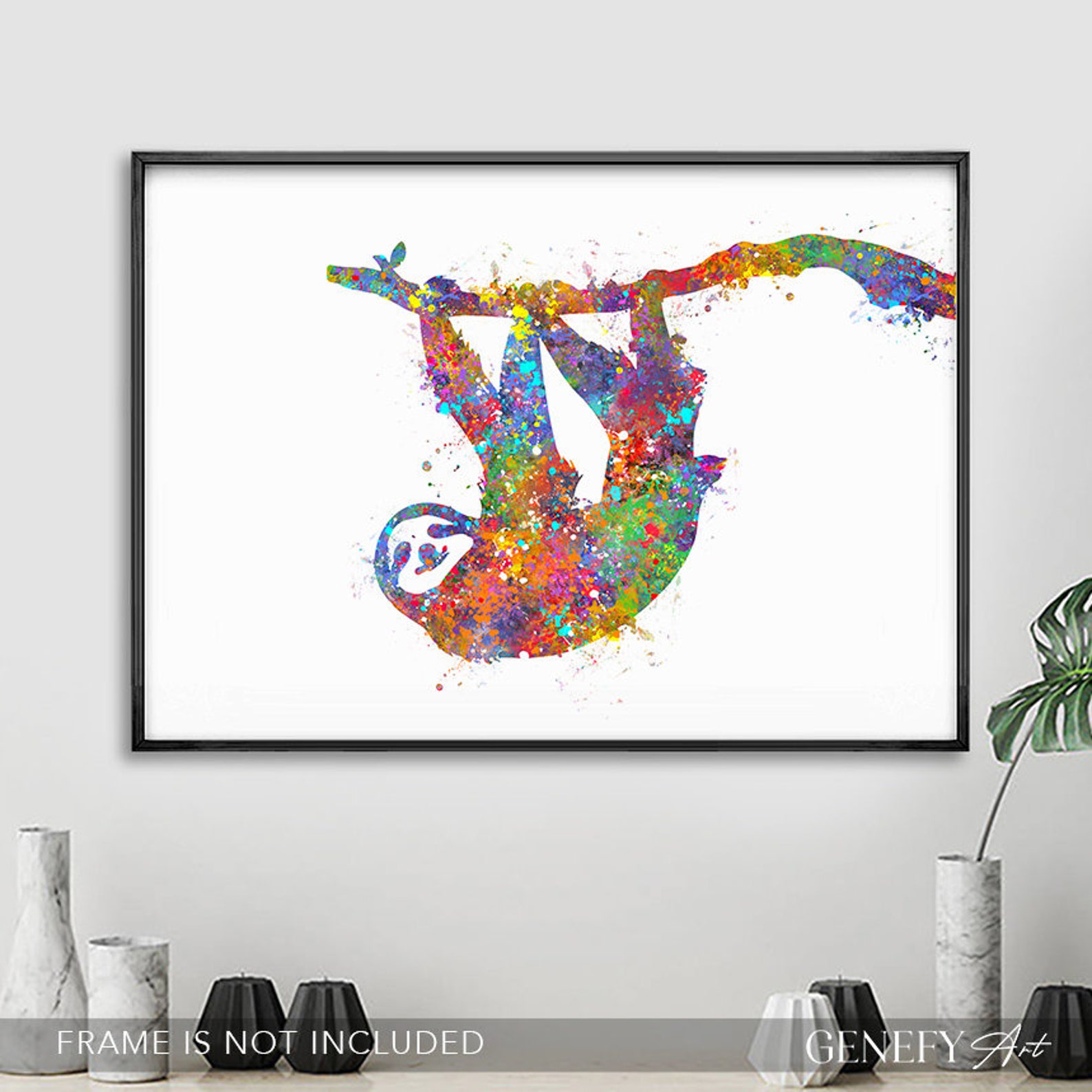 Sloth Watercolour Print Sloth Prints Sloth Poster Sloth - Etsy UK