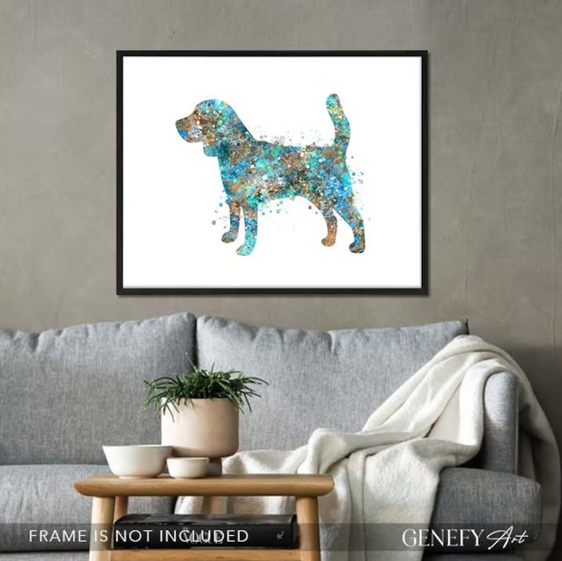 Beagle Watercolor Art Print Beagle Portrait Beagle Prints - Etsy UK