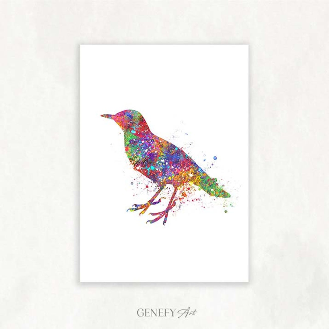 Bird Watercolor Print Bird Watercolor Painting Bird Poster - Etsy