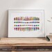 Human Teeth Diagram Watercolor Art Print, Teeth Row Art Painting, Gift ...