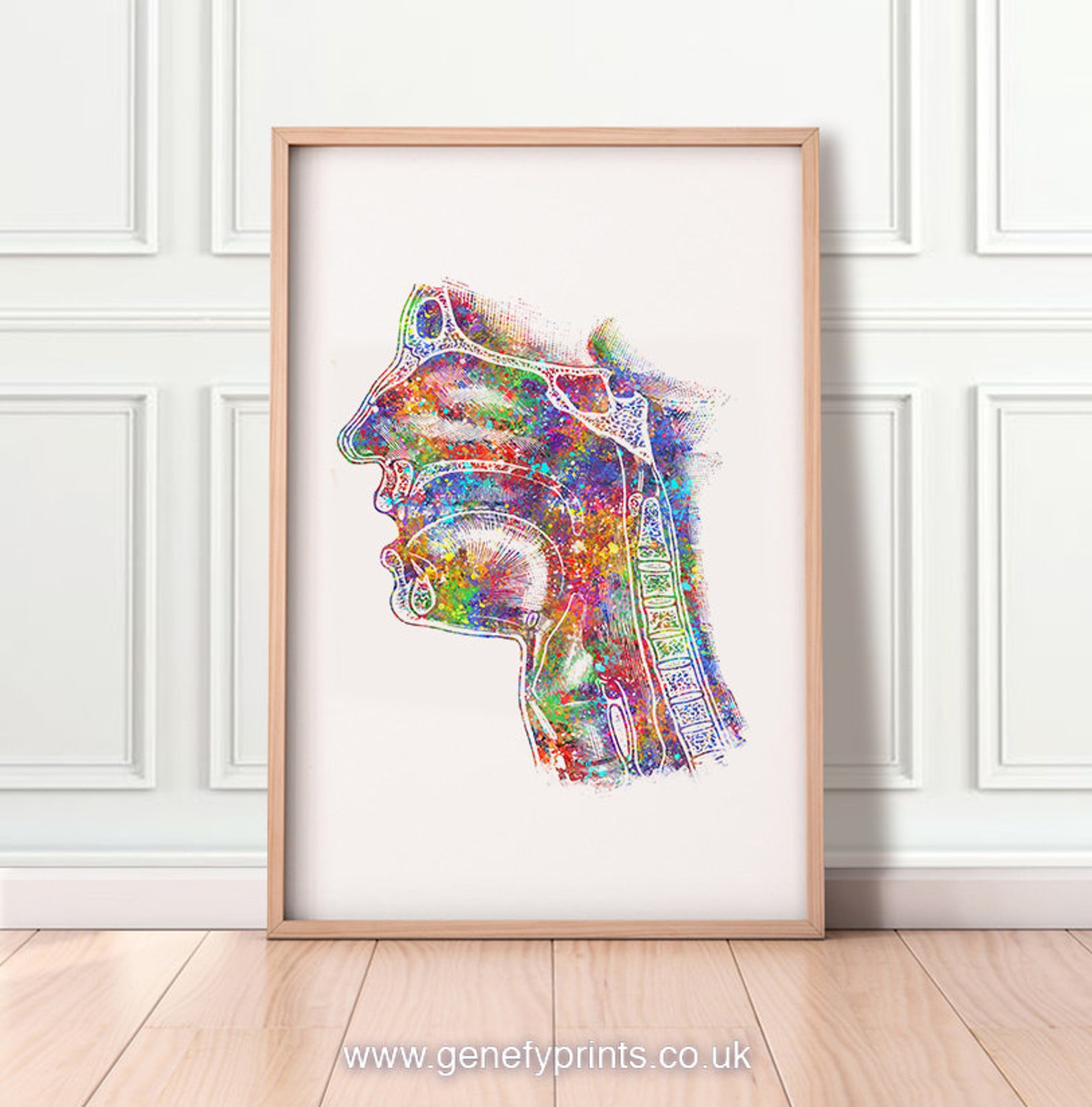 Respiratory System Watercolor Art Print Human Respiratory - Etsy