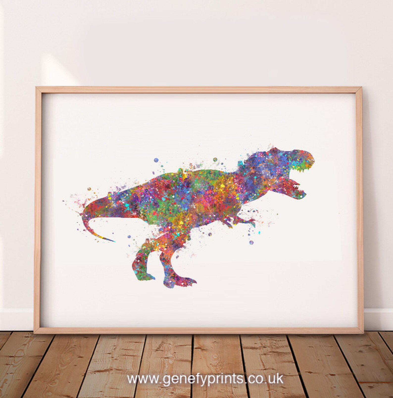 Tyrannosaurus T-rex Watercolor Print Dinosaur Watercolor Art | Etsy UK