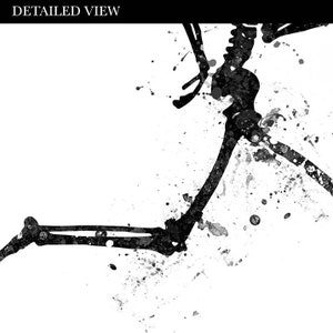 Running Phases Watercolour Art Print - Skeleton Running Print - Human ...