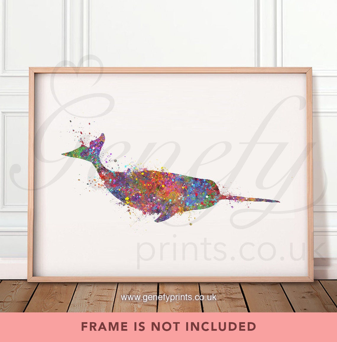 Narwhal Watercolor Art Print Narwhal Watercolor Poster | Etsy