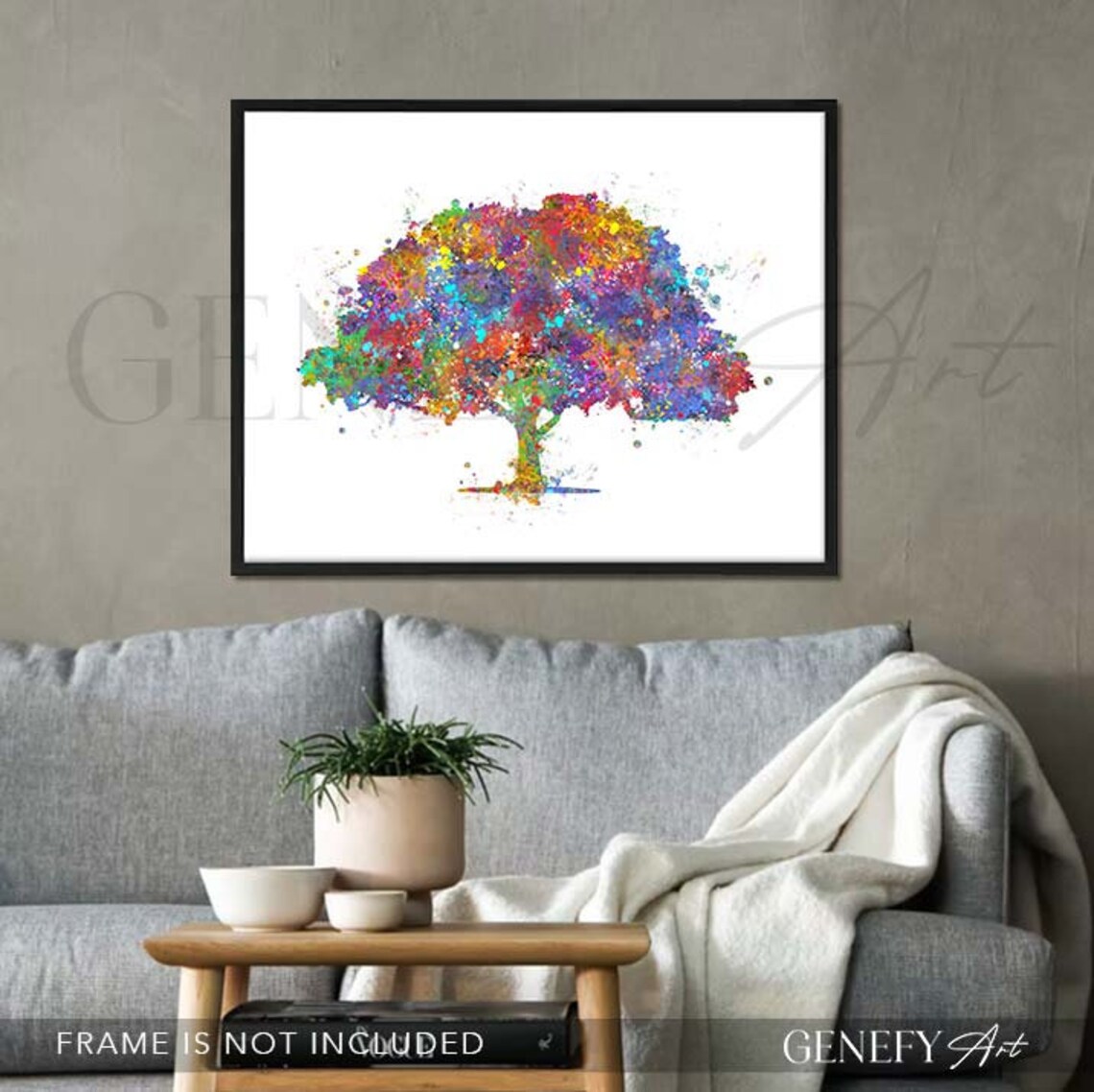 Tree Watercolor Print Nature Poster Tree Poster Tree - Etsy