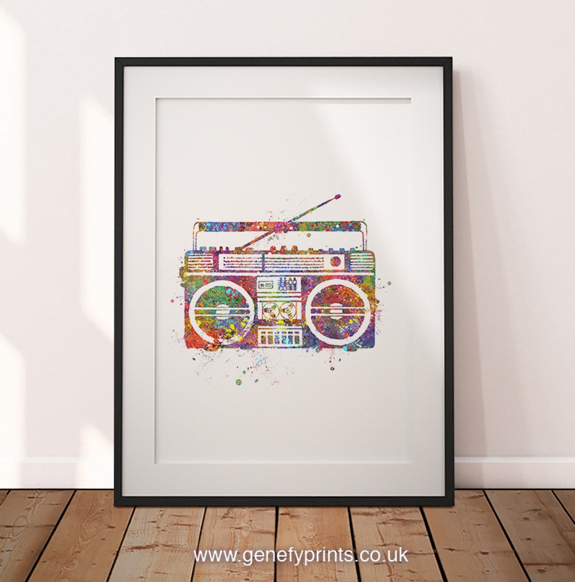 Boombox Watercolor Art Print Boombox Poster Boombox Wall | Etsy