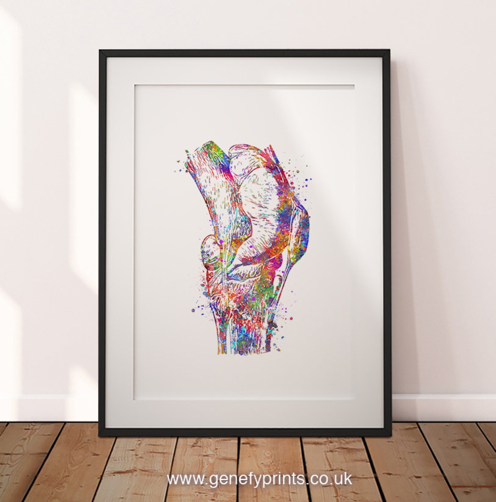 Knee Anatomy Watercolour Print Knee Anatomy Poster | Etsy