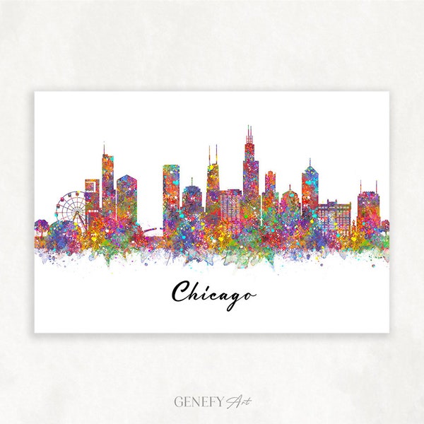 Chicago Art Print - Etsy