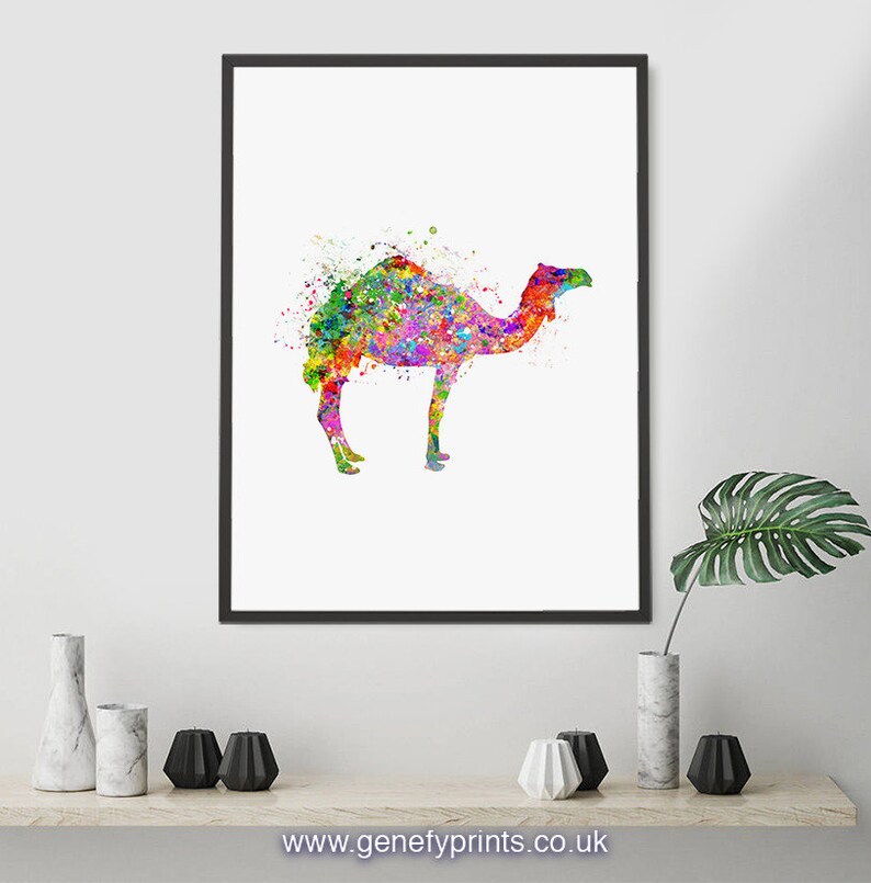 Camel Watercolor Art Print Camel Poster Camel Prints | Etsy