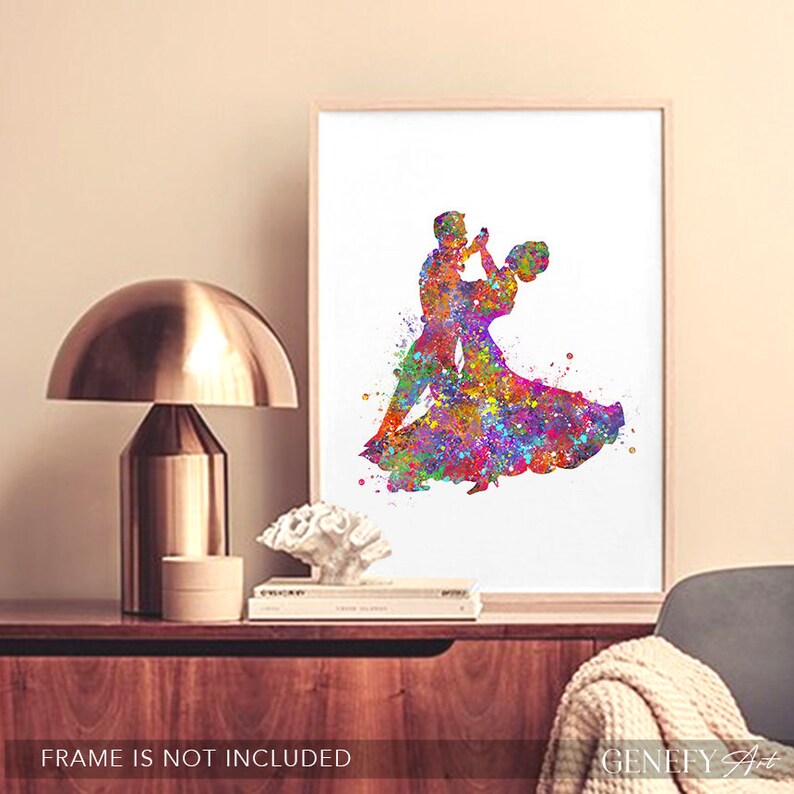 Couple Dancing Watercolour Art Print Couple Dancing Poster - Etsy