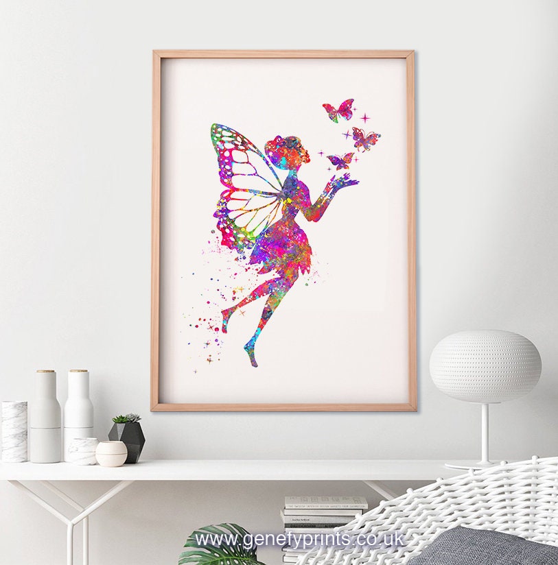 Fee Aquarell Kunstdruck Zahnfee Aquarell Druck Fee Poster | Etsy