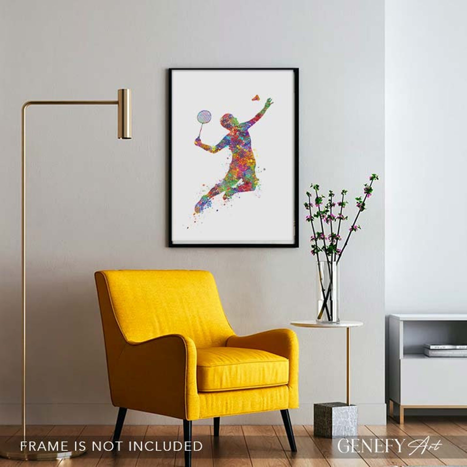 Badminton Watercolour Art Print Badminton Sport Poster - Etsy UK