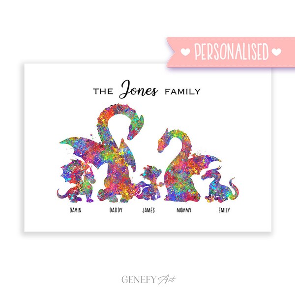 Dragon Family - Etsy