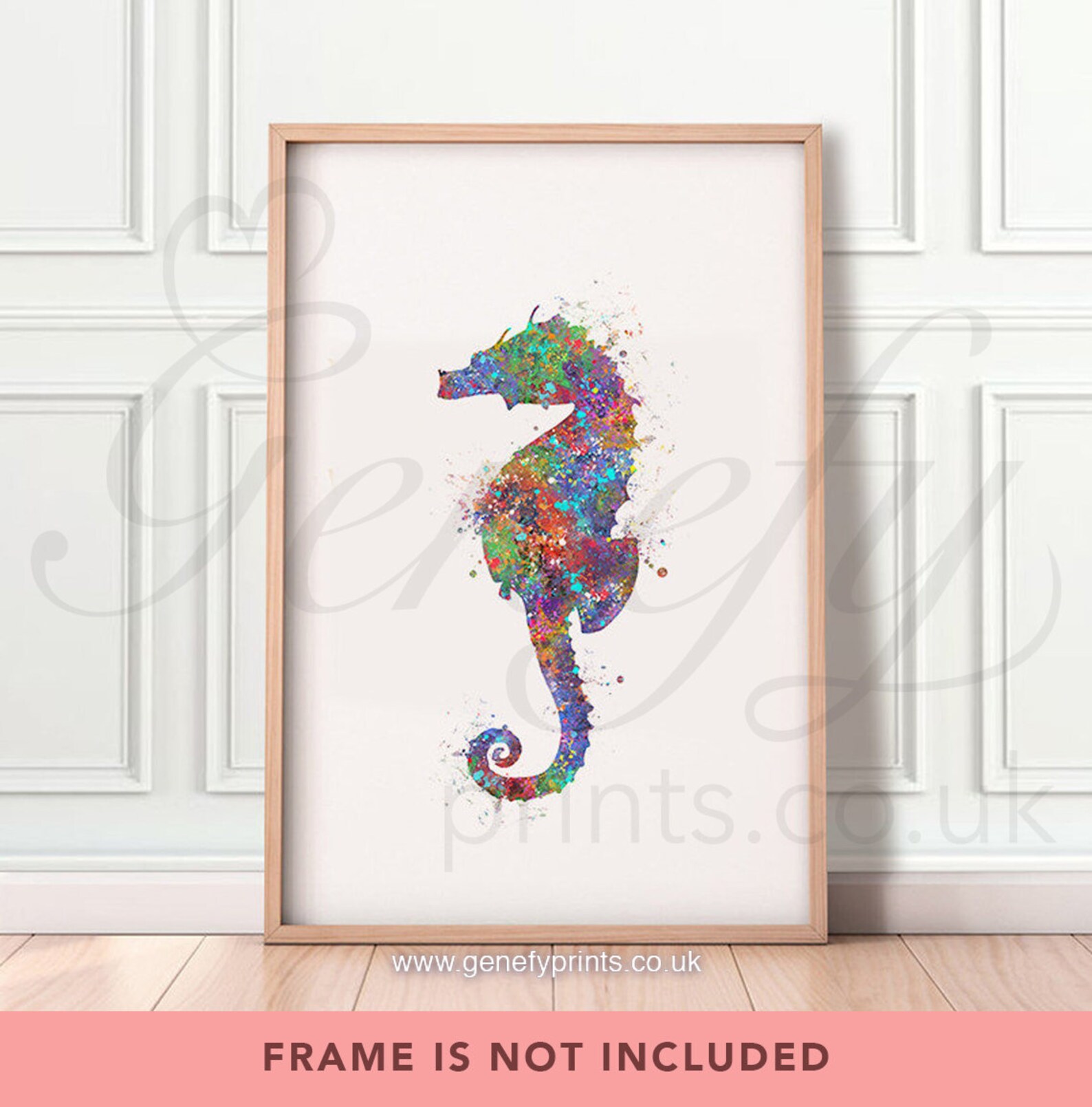 Seahorse Watercolour Art Print Seahorse Portrait Seahorse | Etsy