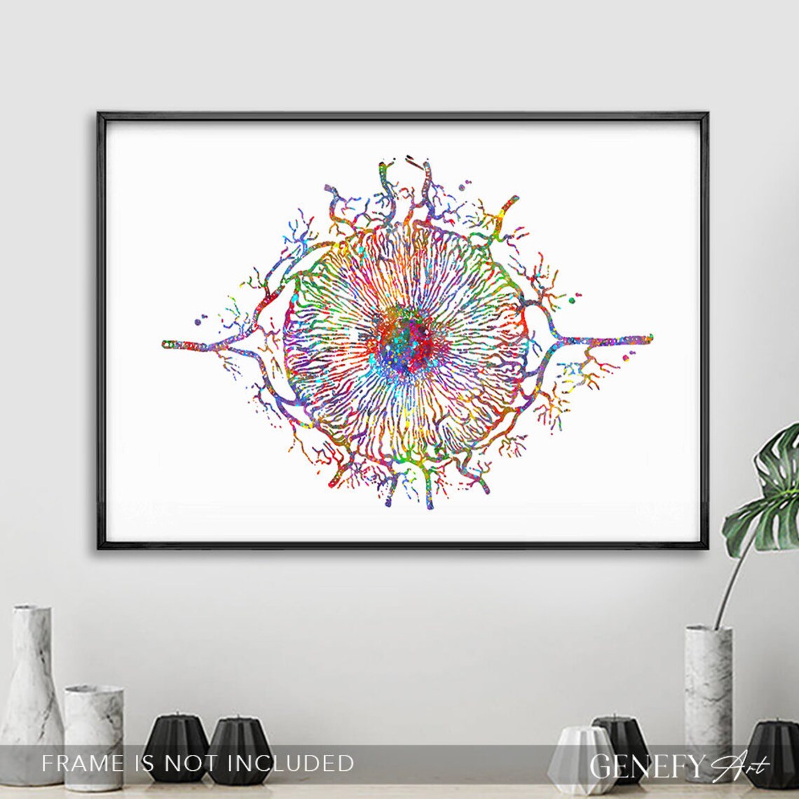 Iris Human Eye Anatomy Watercolor Art Eye Abstract Medical - Etsy UK