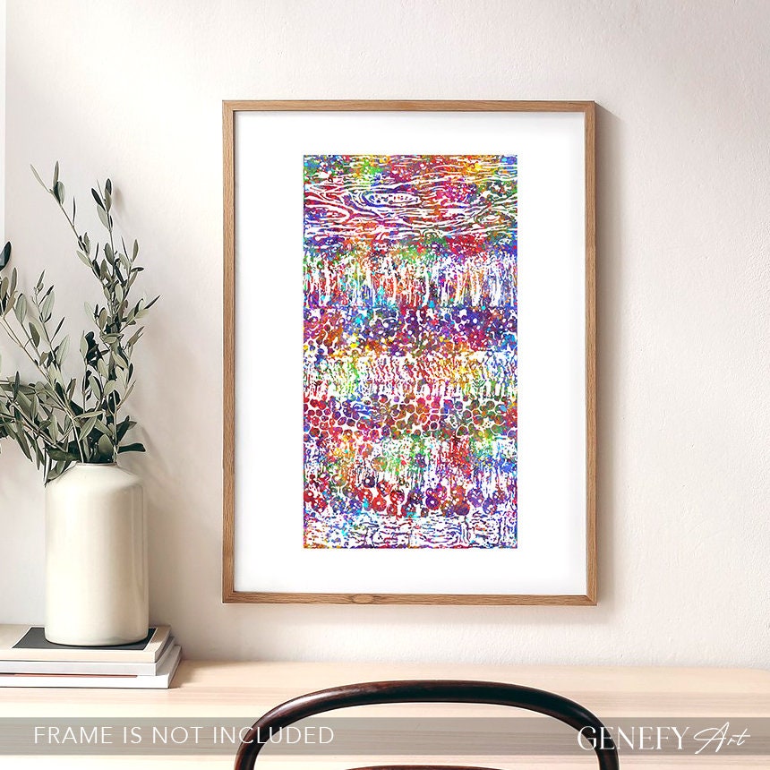 Retina Layers Watercolor Art Print: Eye Anatomy Histology Poster - Etsy
