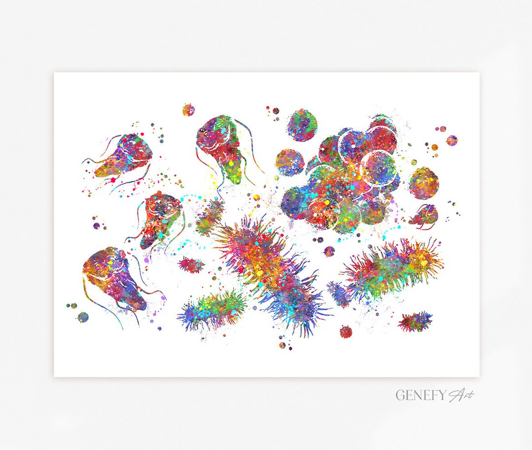 Cytology Watercolour Art Print Cytology Poster Cytology - Etsy