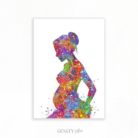 Pregnancy Abstract Art