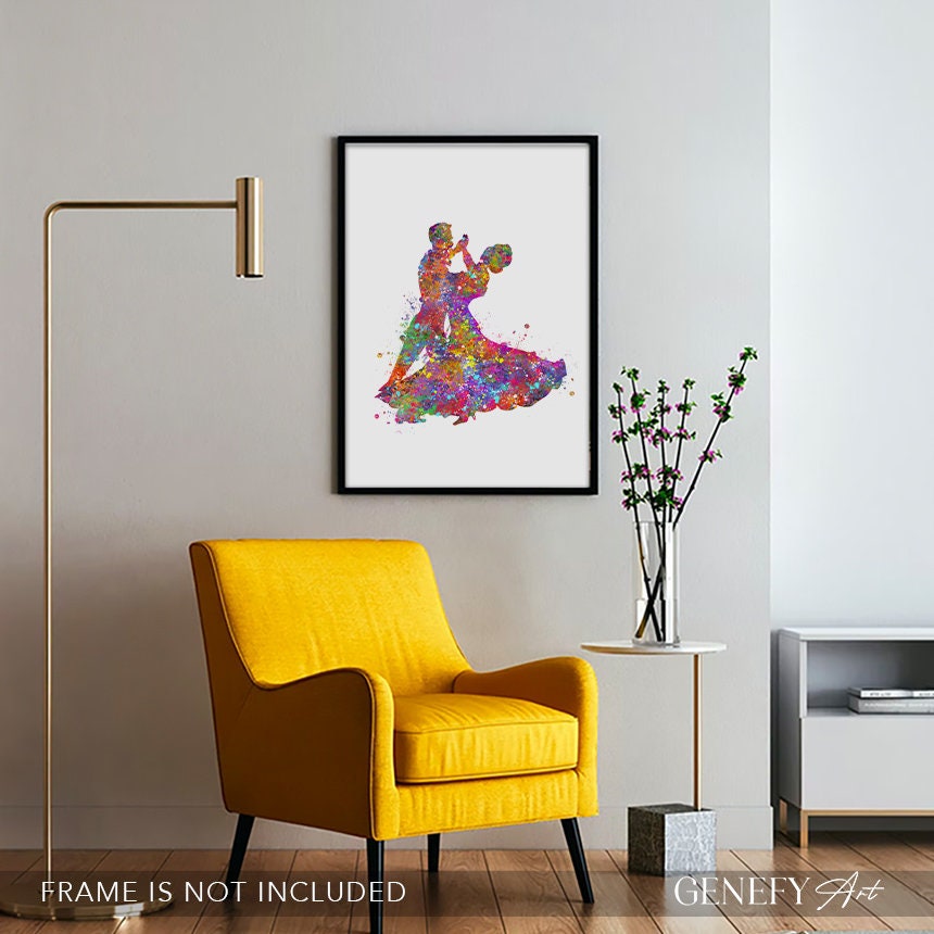 Couple Dancing Watercolour Art Print Couple Dancing Poster - Etsy