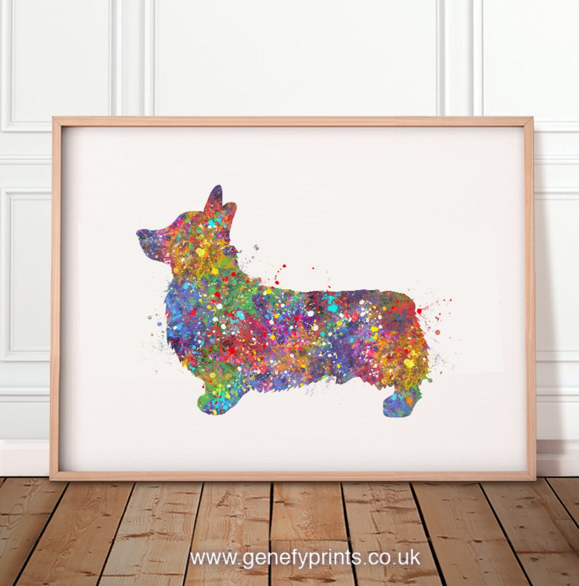 Corgi Watercolor Art Print Corgi Poster Corgi Portrait | Etsy