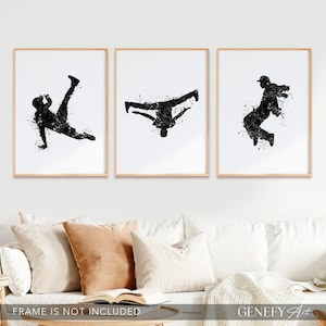 Breakdance Watercolour Art Print - Set of 3 Prints - Breakdancing ...
