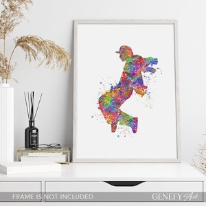 Breakdance Watercolour Art Print Breakdance Art Breakdancing Poster ...