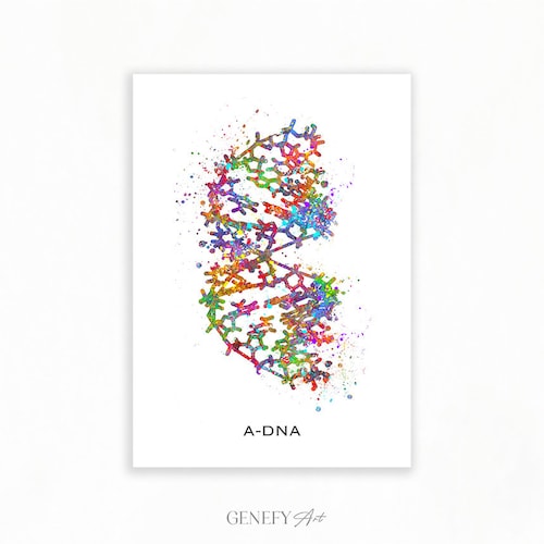 Genetic Science Art DNA Tree of Life Watercolor Print Genetics - Etsy