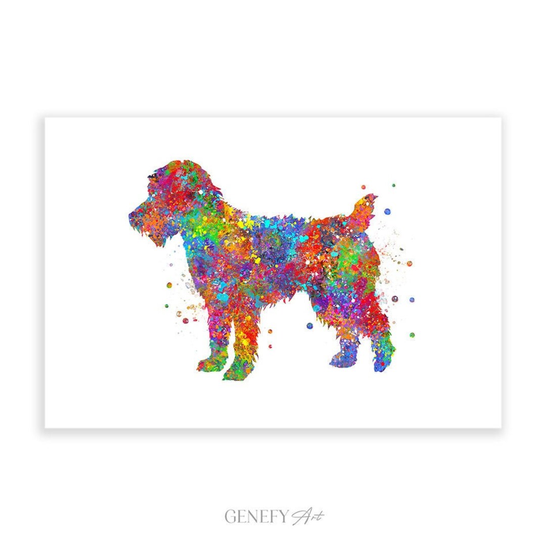 Schnoodle Dog Watercolor Art Print Schnoodle Portrait Schnoodle Prints ...