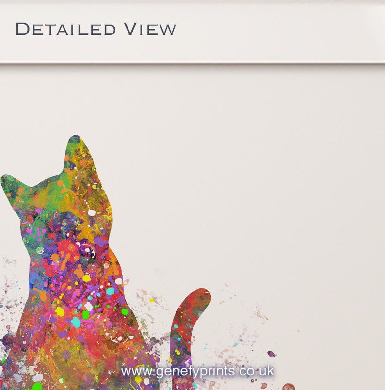 Cat and Dog Watercolor Print Friendship Prints Cat and Dog | Etsy