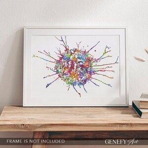 Cytotoxic T Cell Watercolour Art Print - T Cell Medical Art - Medical ...