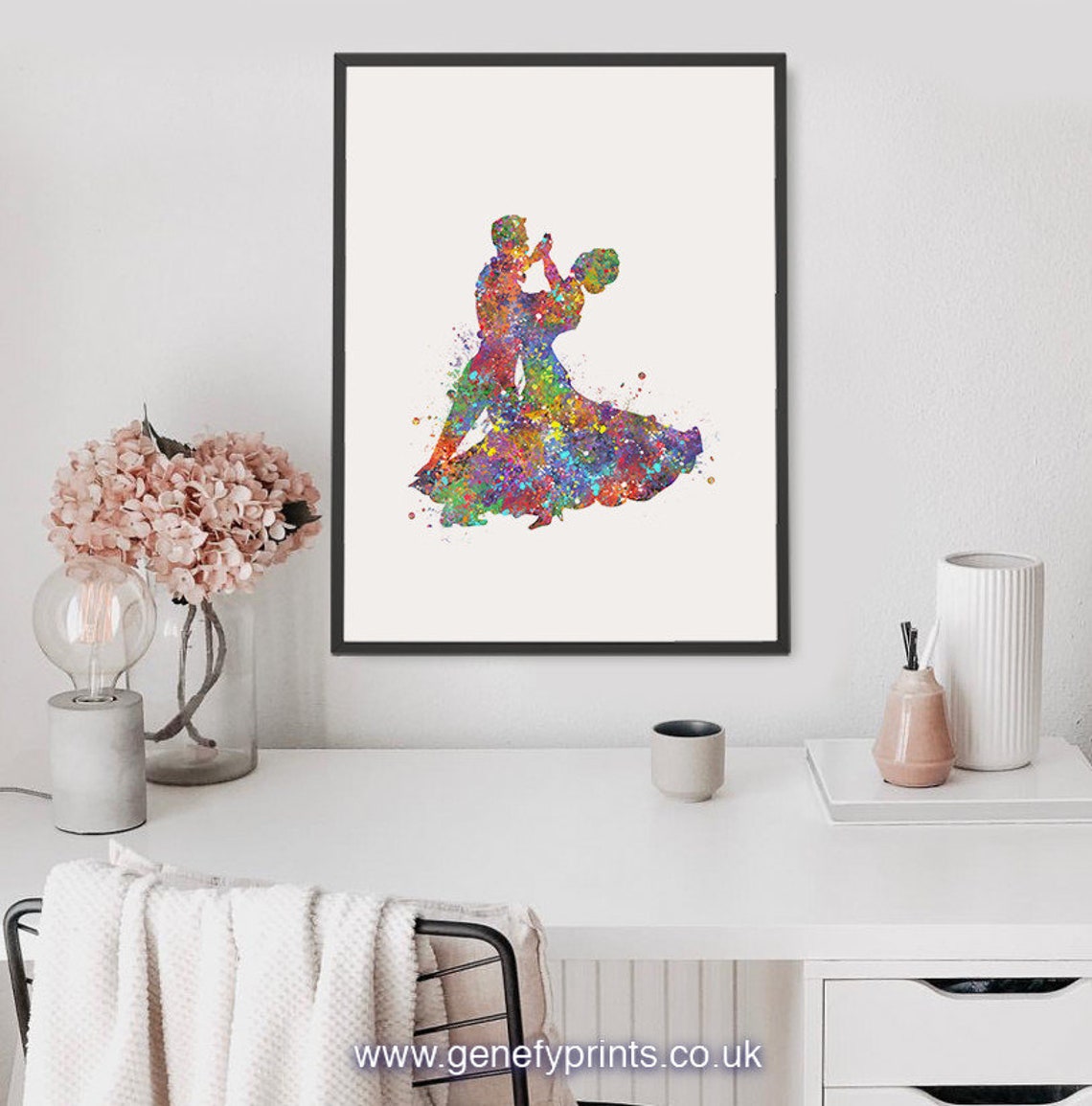 Couple Dancing Watercolour Art Print Couple Dancing Poster | Etsy