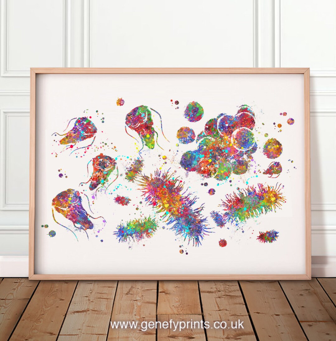 Cytology Watercolour Art Print Cytology Poster Cytology - Etsy