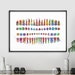 Human Teeth Diagram Watercolor Art Print, Teeth Row Art Painting, Gift ...