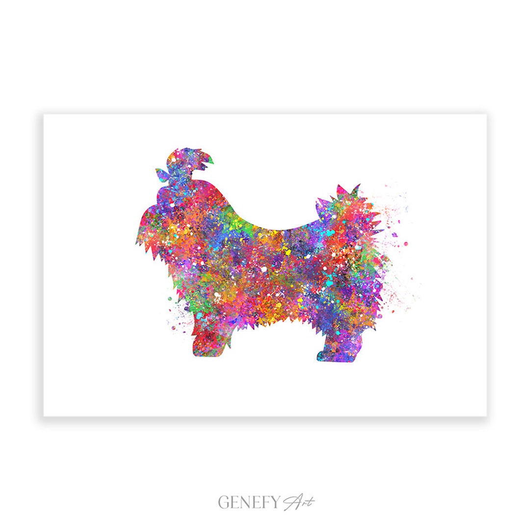 Shih Tzu Watercolor Art Print Shih Tzu Painting Shih Tzu Poster Shih ...