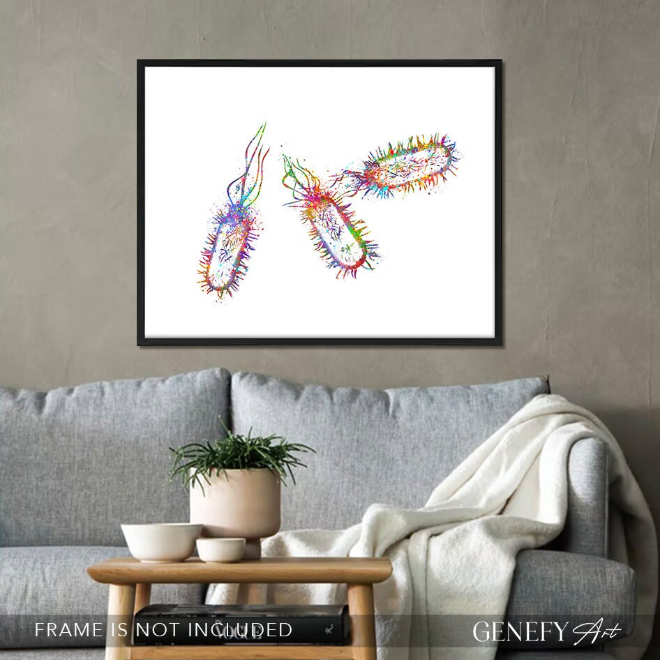 Listeria Monocytogenes Watercolour Art Print Listeria Poster - Etsy México