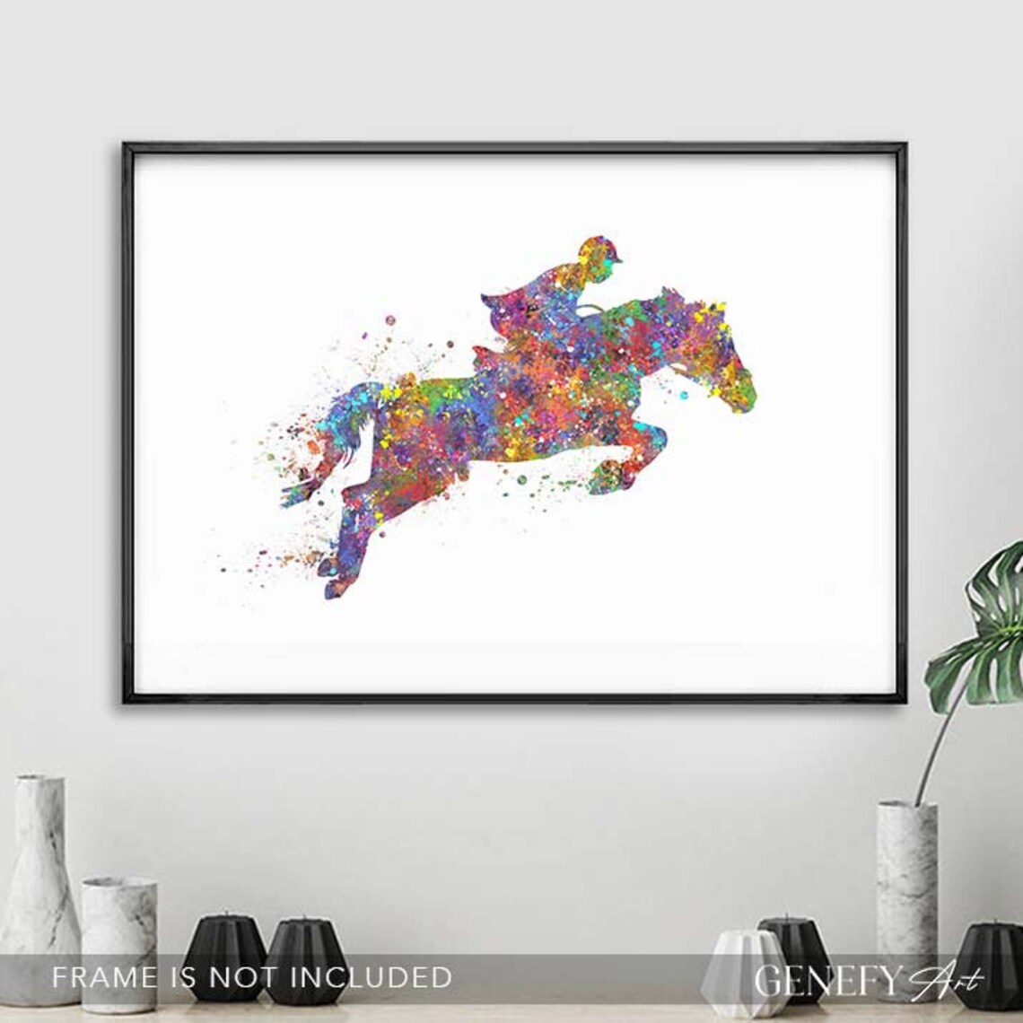 Horseback Riding Equestrian Watercolour Art Print Equestrian - Etsy UK