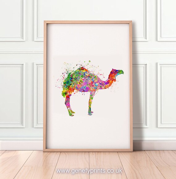 Camel Watercolor Art Print Camel Poster Camel Prints | Etsy