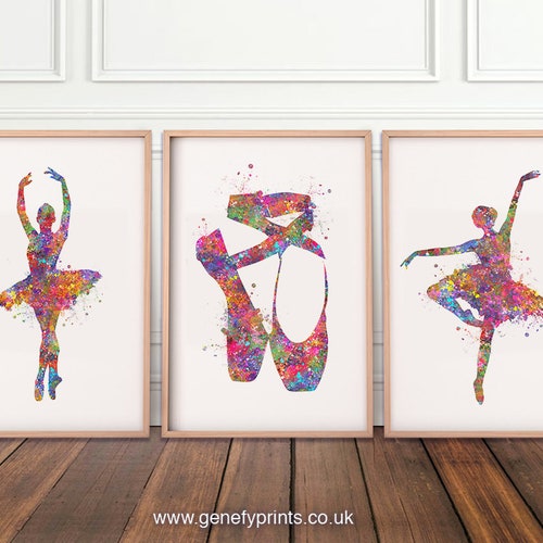 Dance Motivational Quote Watercolor Print Set of 3 Prints | Etsy